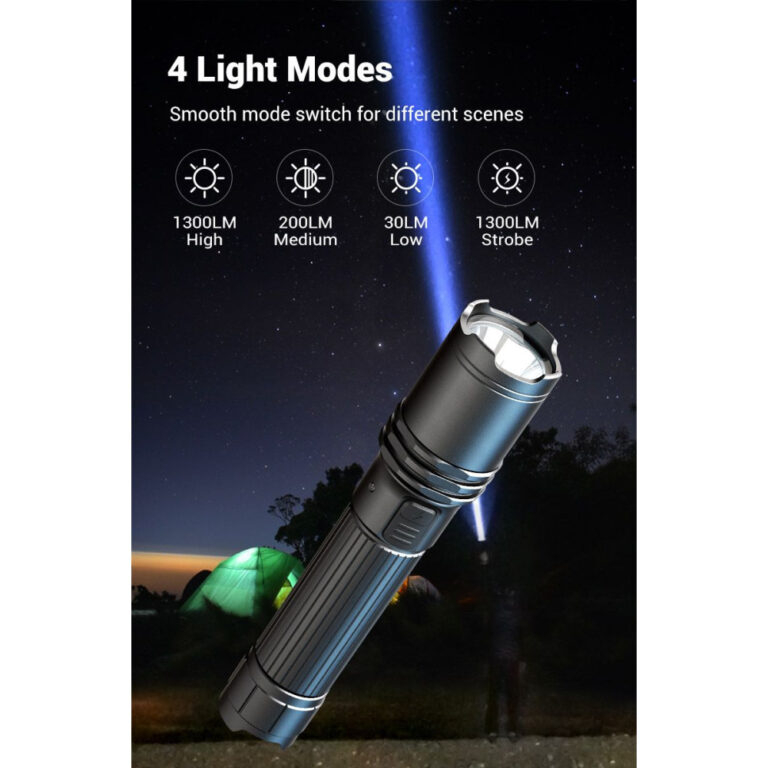 Klarus A1 Pro Compact Rechargeable 1300 Lumen Torch – 230 Metres | Bright Nite Torches Australia