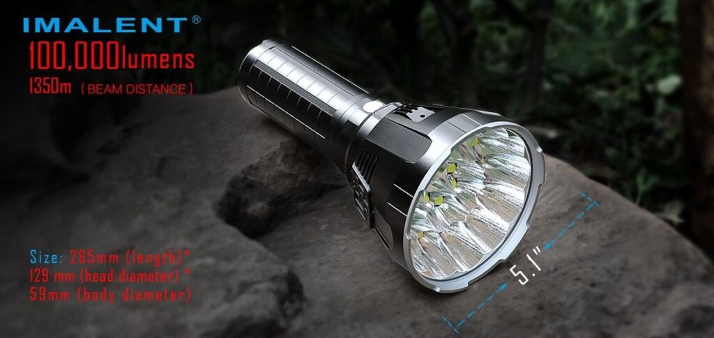 Imalent MS18 100,000 Lumen ‘Ambassador of Light’ Rechargeable Search ...