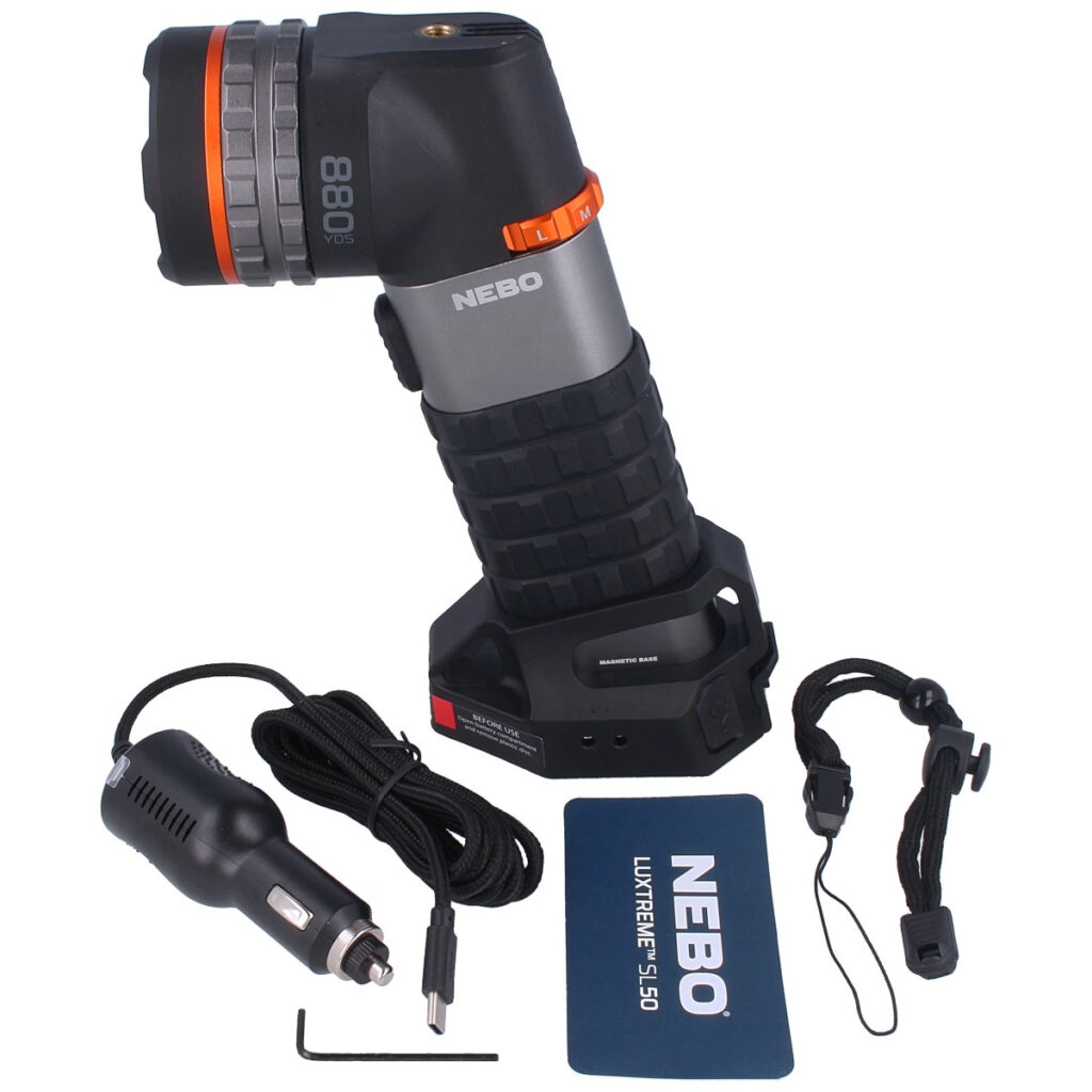 NEBO Luxtreme SL50 800 Metres Rechargeable Spotlight | Bright Nite ...