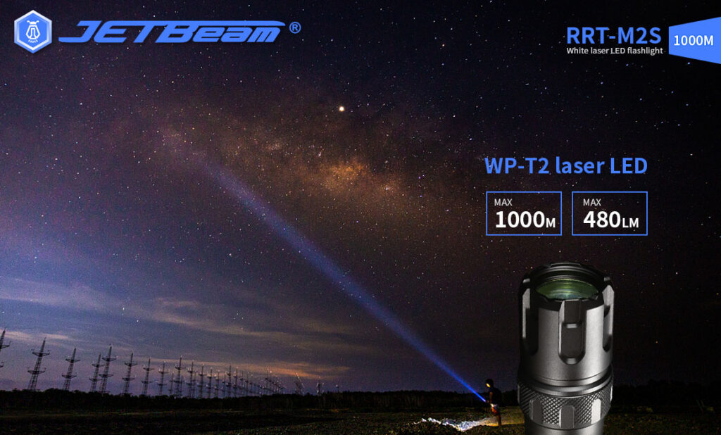 JETBeam Raptor RRT-M2S 1000 Metres White Laser Flashlight | Bright Nite ...