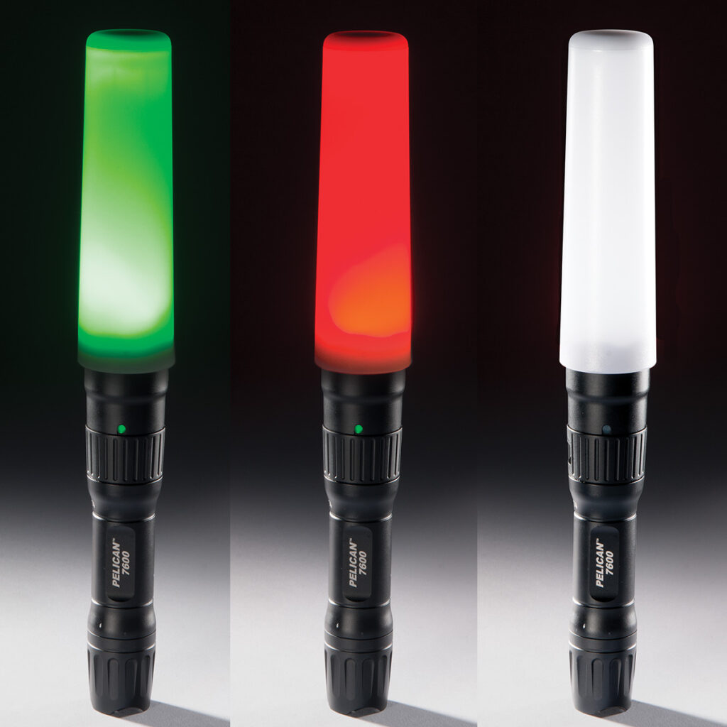 Pelican 7600 Rechargeable 900 Lumen White/Red/Green LED Tactical Torch ...