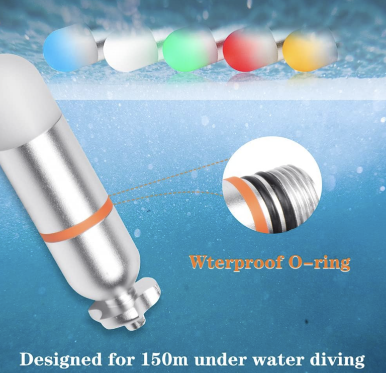 OrcaTorch SD01 PRO Mini Glow Tank Diving Beacon/Signal Light (WHITE ...