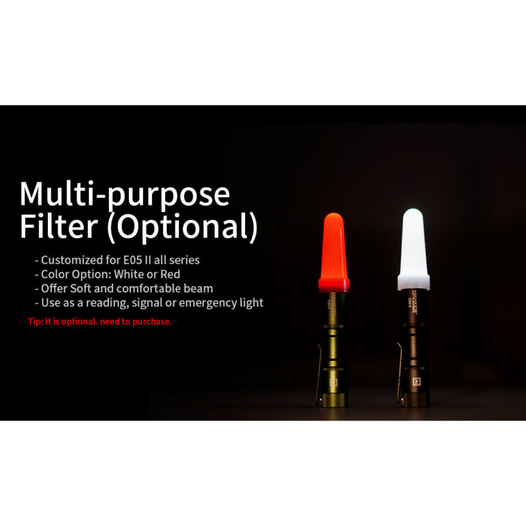 Manker E05 II Filter/Diffuser Attachment | Bright Nite Torches Australia