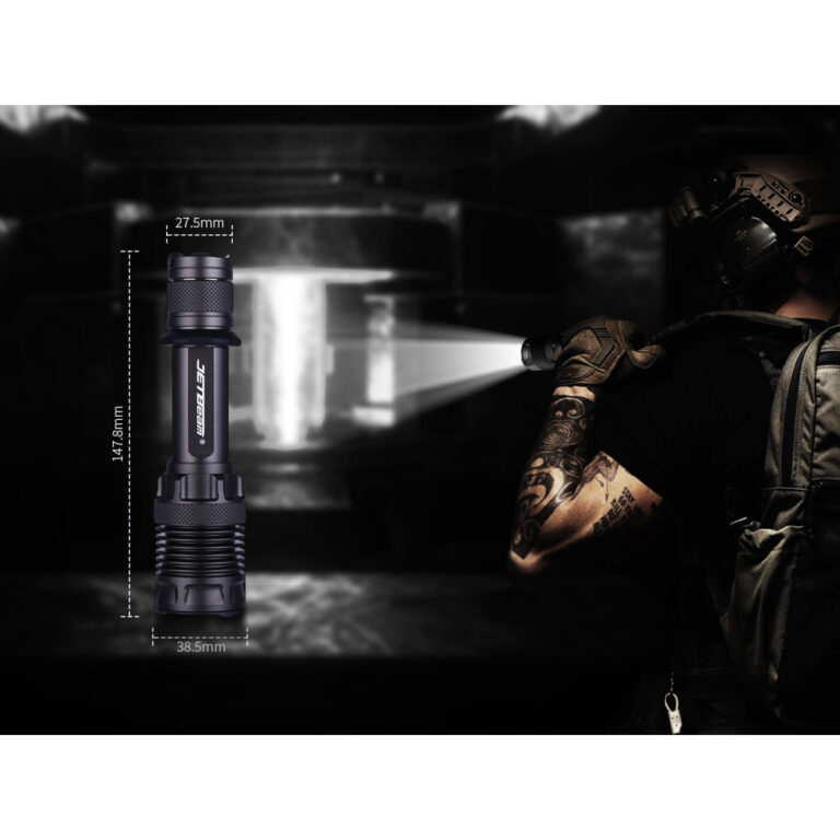 JETBeam M37 PRO High Performance Rechargeable 3700 Lumen Tactical Torch ...