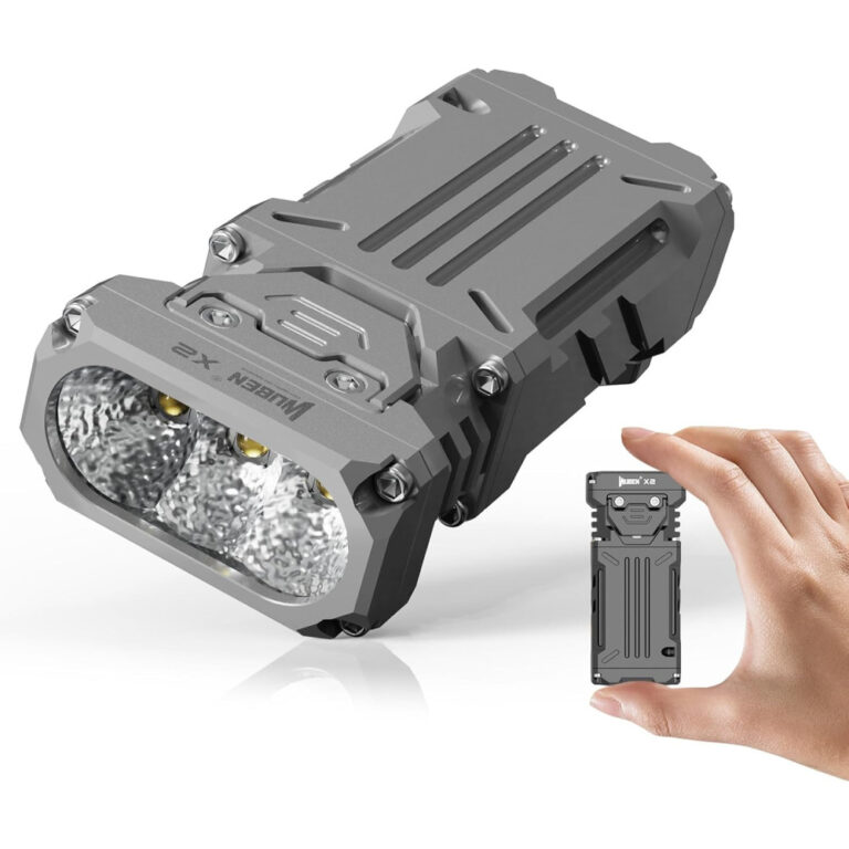 Wuben X2 Rechargeable 1800 Lumen Pocket Torch, Grey Titanium – 128 ...